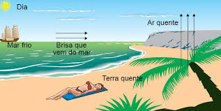 Brisa terrestre e brisa marítima. | Biologia: A ciência da vida