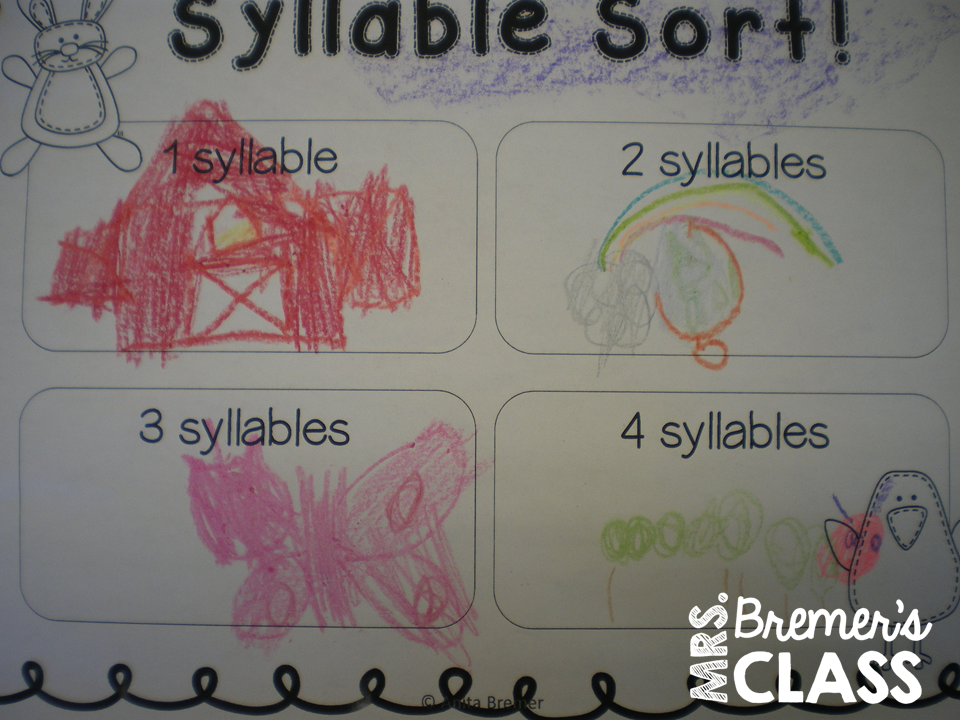 Easter Syllable Sort, Letter Mazes, and More Literacy Activities | Mrs ...