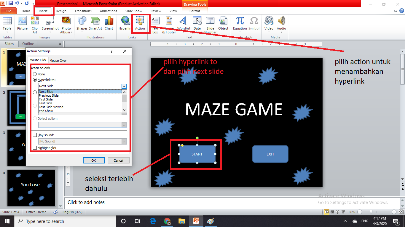 Cara Mudah Bikin Game Maze hanya dengan Power Point - Sahretech