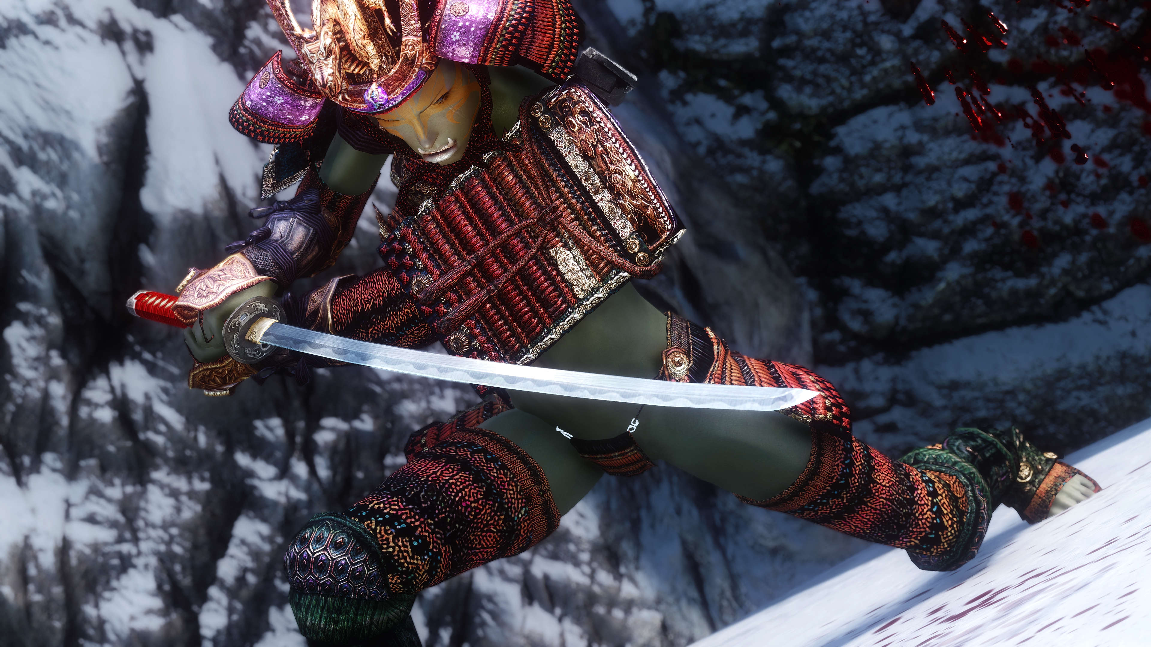 Akabir Samurai Bikini Armor "Enhanced Textures" UUNP (Kissmiax) 4K