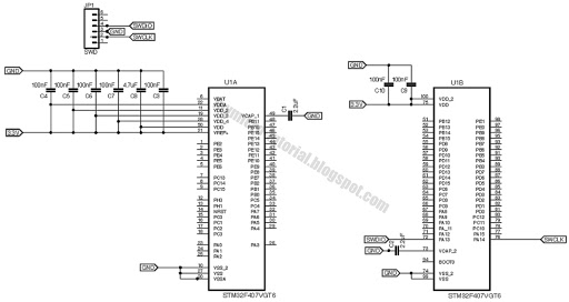Free Microcontroller and Interface Programming: STM32F4 Minimal Circuit