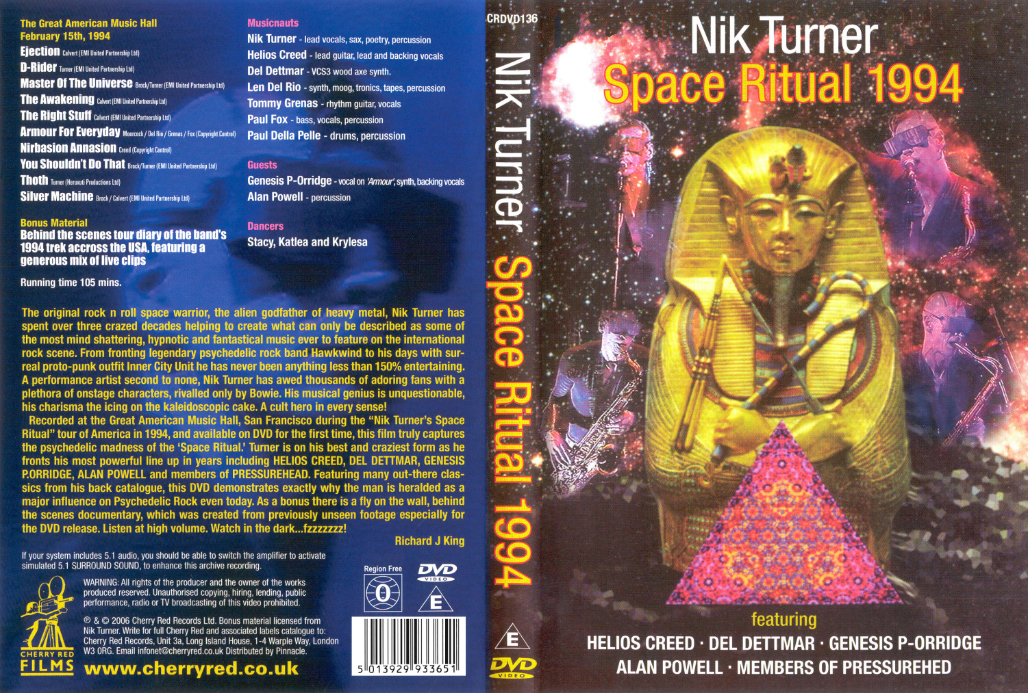YOUDISCOLL: Nik Turner (ex-Hawkwind ) - Space Ritual [2006]