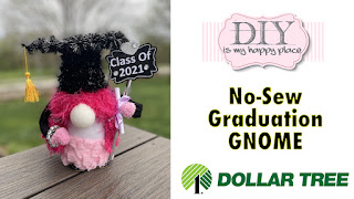 DIY Is My Happy Place: No Sew Graduation Gnome