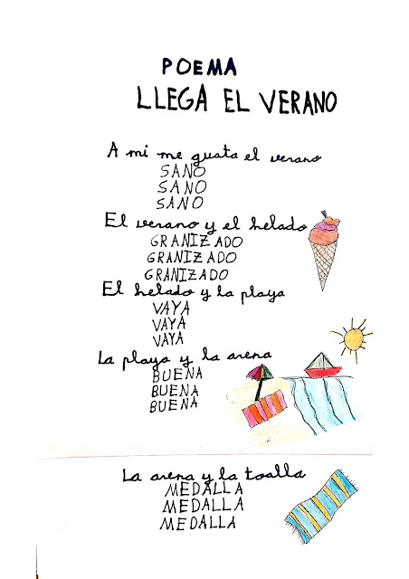 ¡El rincón de Marta!: POEMA: LLEGA EL VERANO