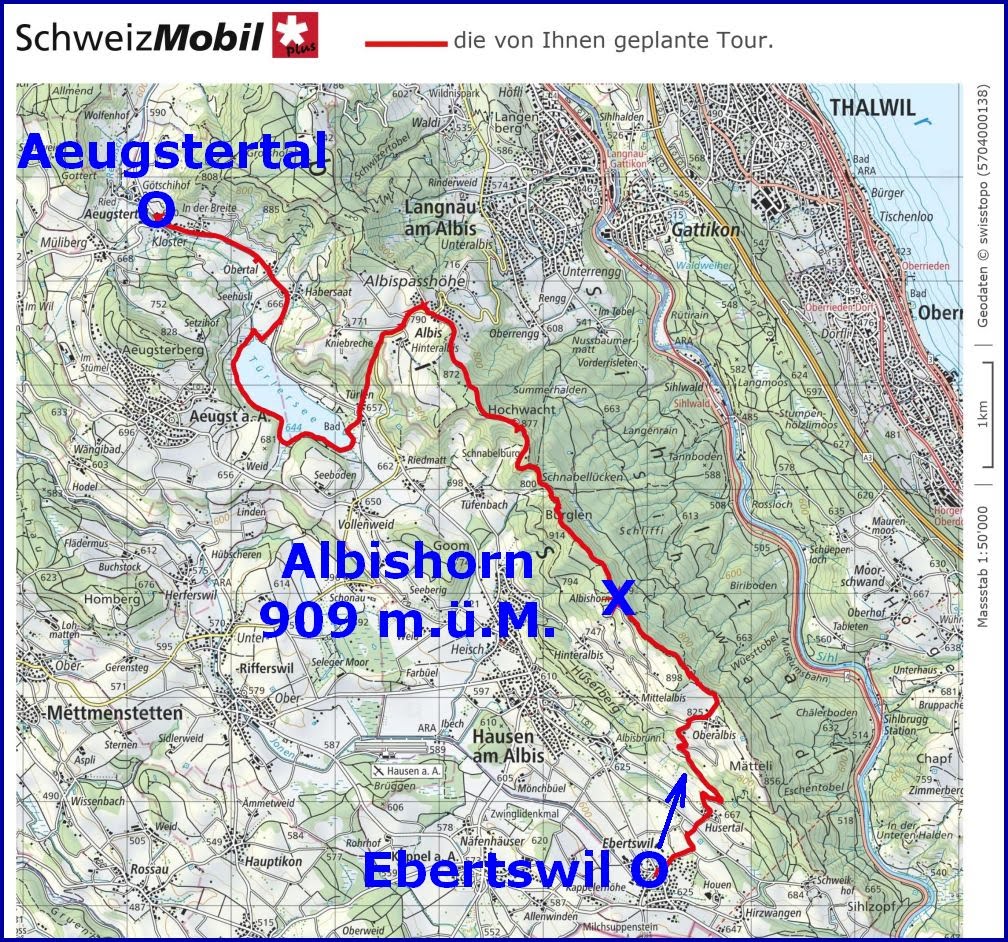 Über den Albis und zum Türlersee (ZH) – Wandern mit Freunden