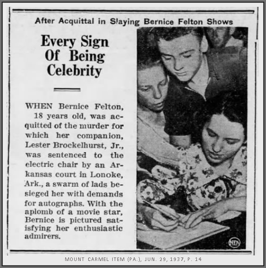 Unknown Gender History: Bernice Felton, Half of a Serial Killer Couple ...