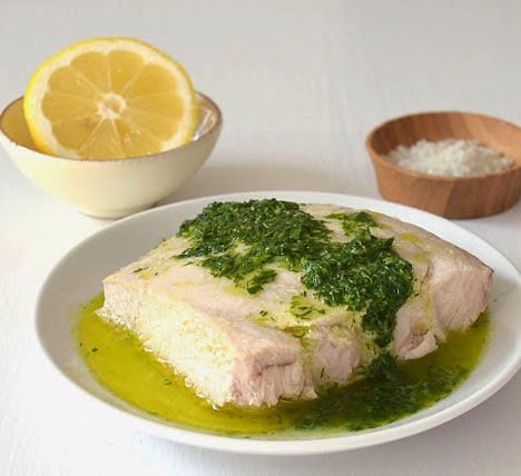 Sew French: Baked Fish with Lemon Herb Sauce