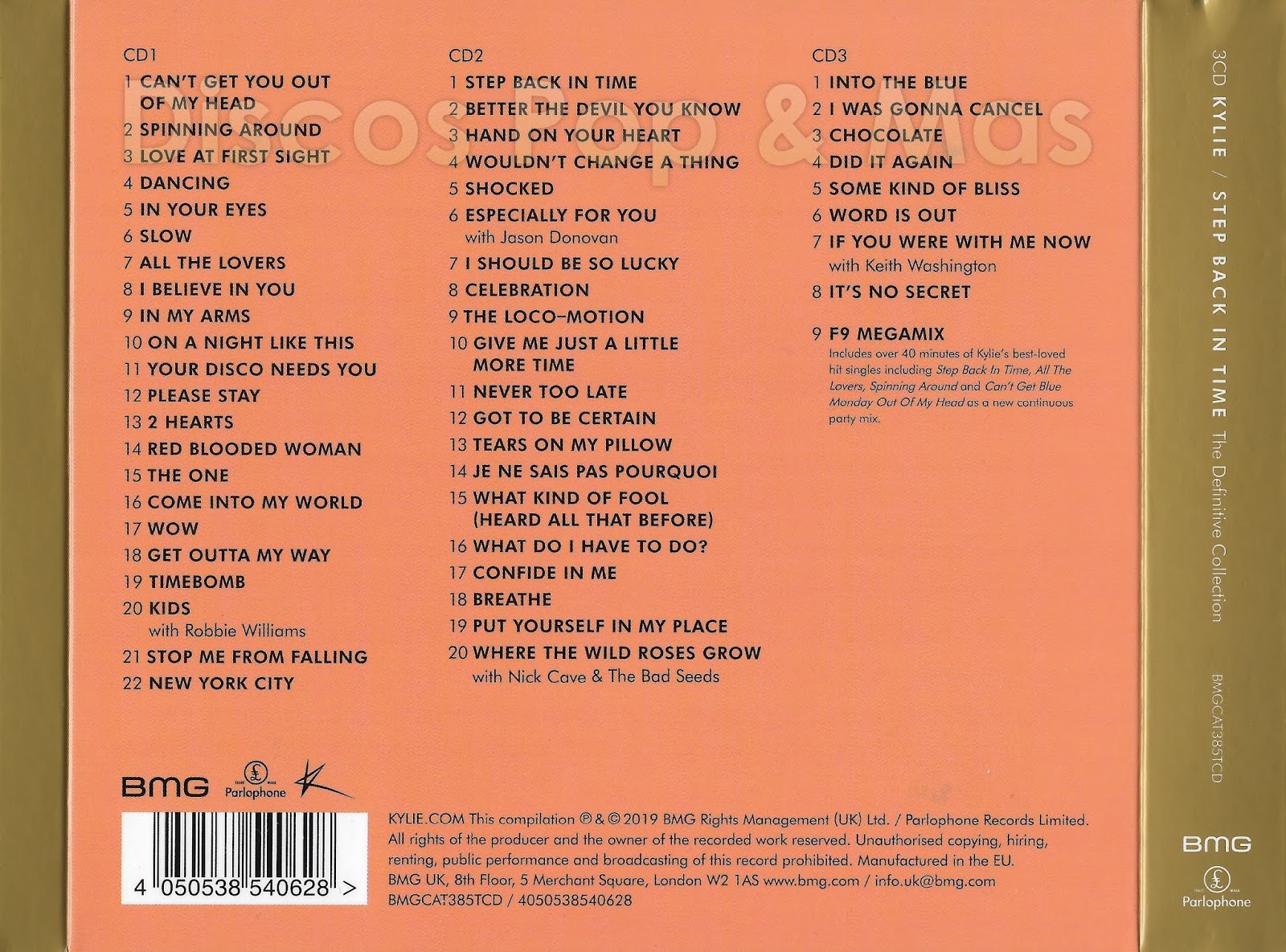 Discos Pop & Mas: Kylie Minogue - Step Back in Time: The Definitive ...