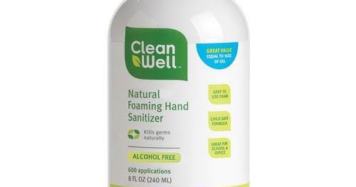 Small Hand Sanitizer: Cleanwell All Natural Foaming Hand Sanitizer