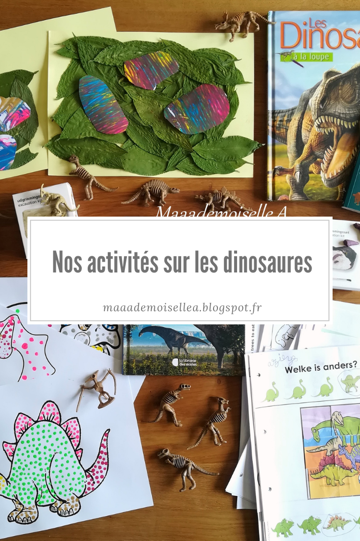 Maaademoiselle A.: || Nos activités sur les dinosaures