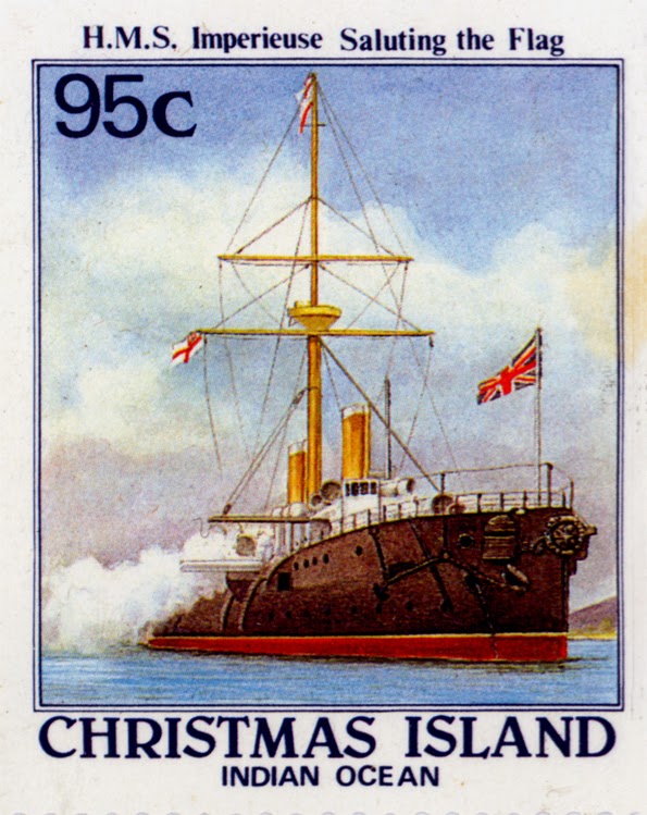 Archives maritimes: HMS Imperieuse saluant le drapeau, centième ...