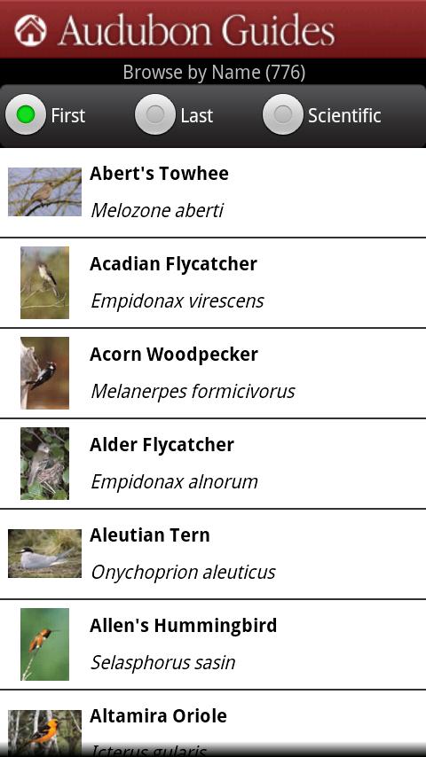 Birding Is Fun!: Review: Audubon Birds for Android