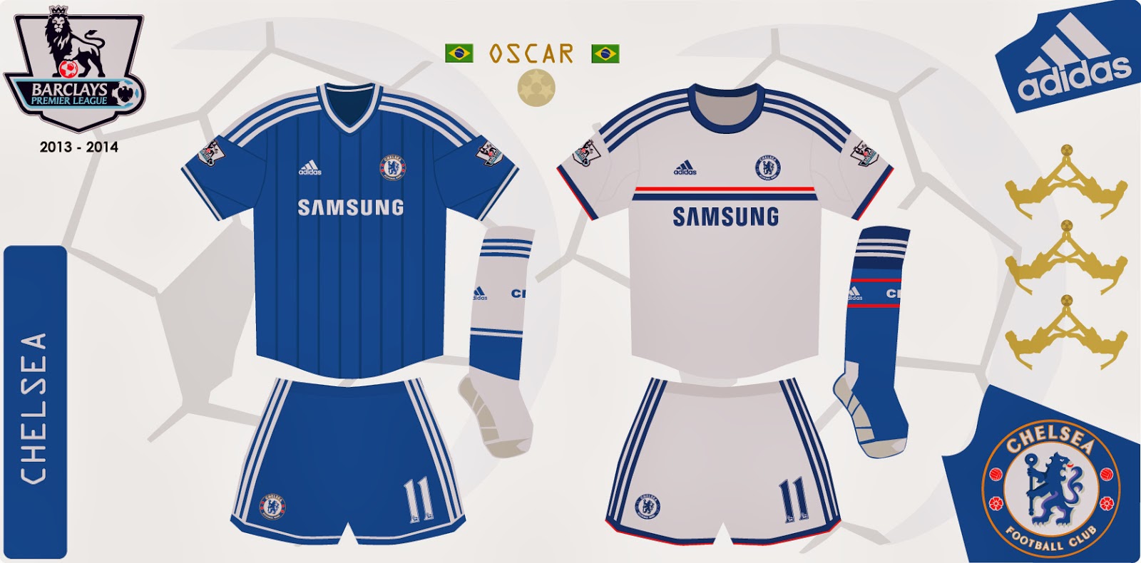 Design Futbol Kits: Chelsea 2013 - 2014 (Premier League)