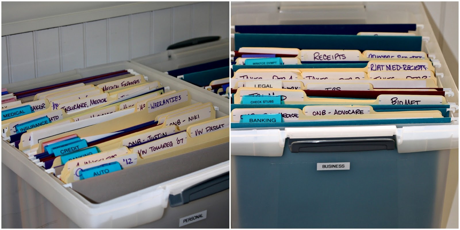 Hello Stripes: Paperwork Organization