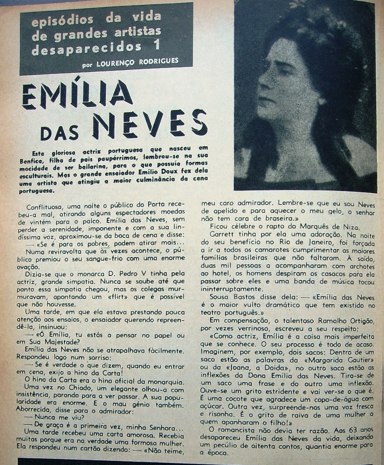 FABULÁSTICAS,: EMÍLIA DAS NEVES