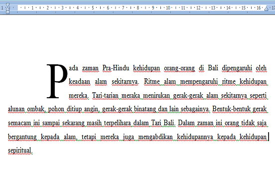 Membuat Teks Drop Cap di Microsoft Word - F&D Network