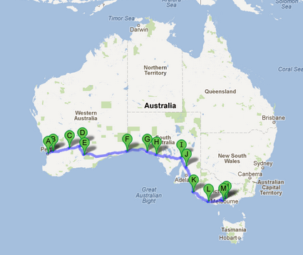 Cycle Around Australia 2013: Perth to Melbourne The final leg ...