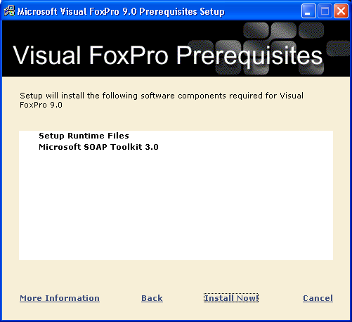 Tips de Programación: Visual FoxPro 9.0 - Instalación Visual FoxPro 9.0