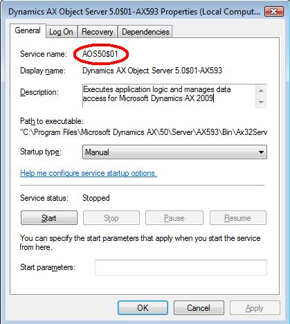 Dynamics Ax Live: What can you do if your AOS service is in the ...