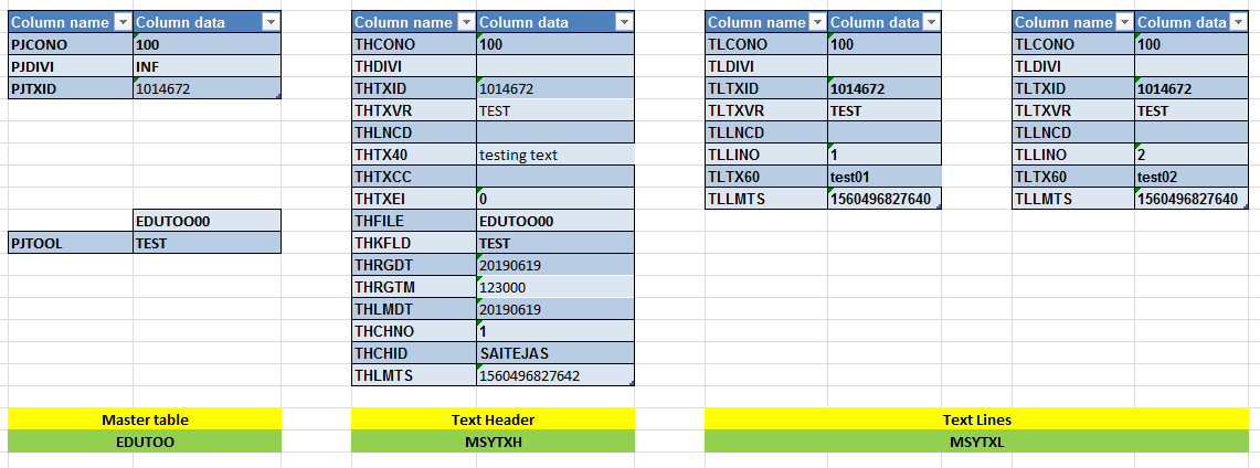 Infor M3 #7 -- Text panel in Infor M3