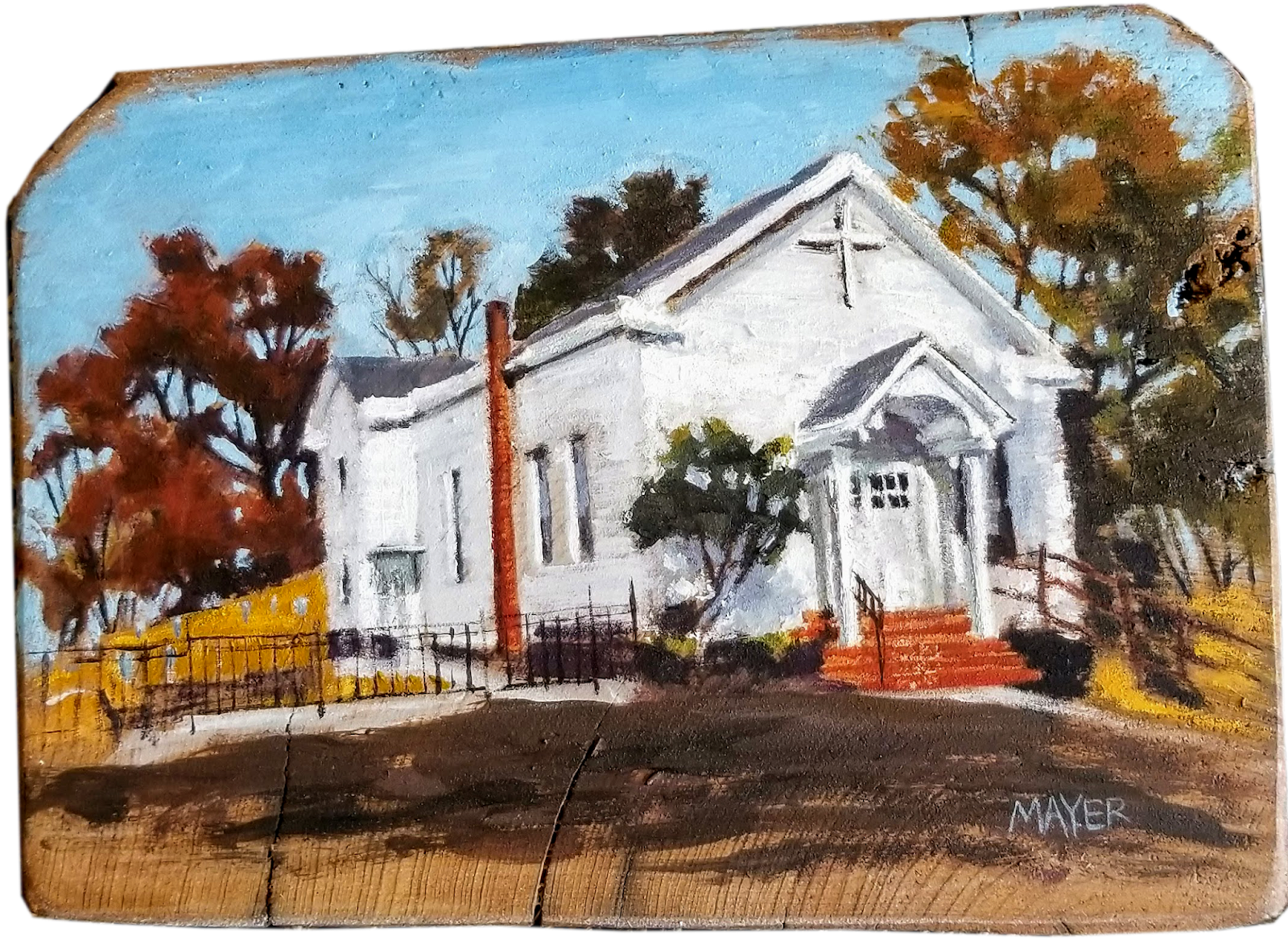 Margaret Mayer Art: Carr Methodist Church in Lake Mississippi