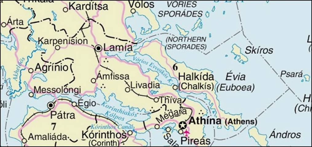 Kaart Griekenland Vakantie: juni 2013