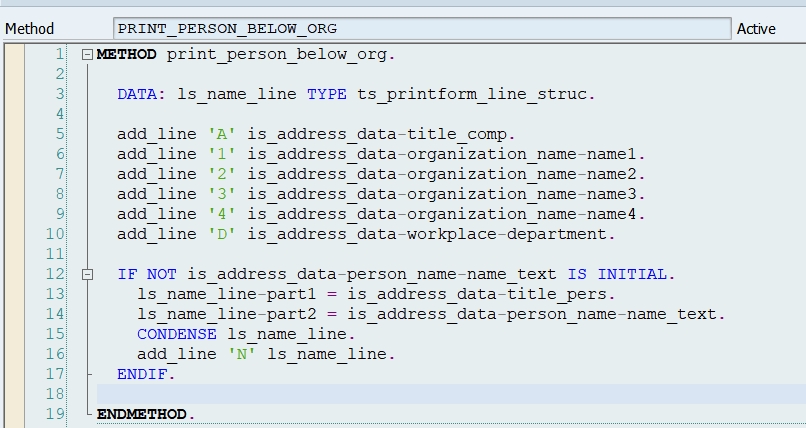 Sap Abap Central Sequence Issue Of Address Line For Contact Person