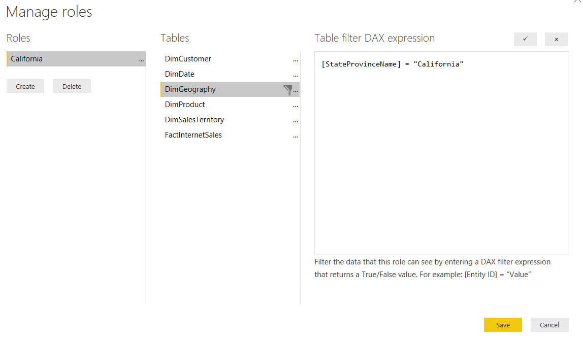 Power BI - Row Level Security