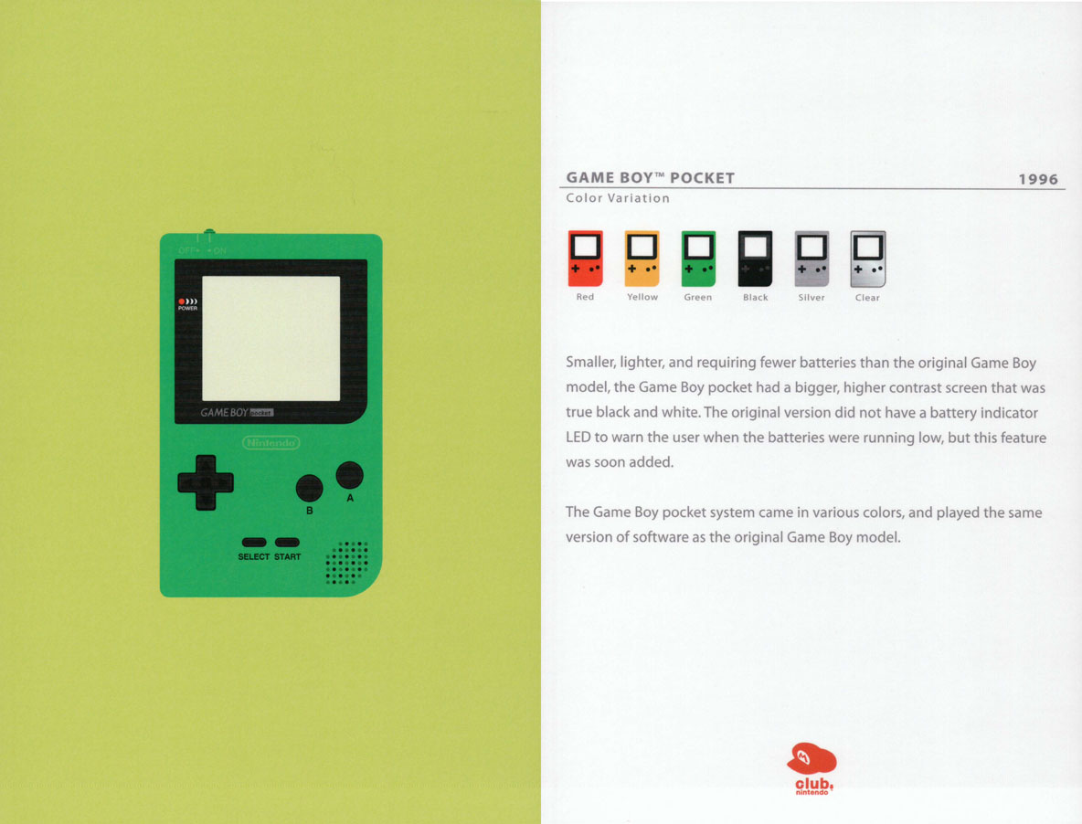 The Bit Beacon: Club Nintendo - History of Handheld Systems ...