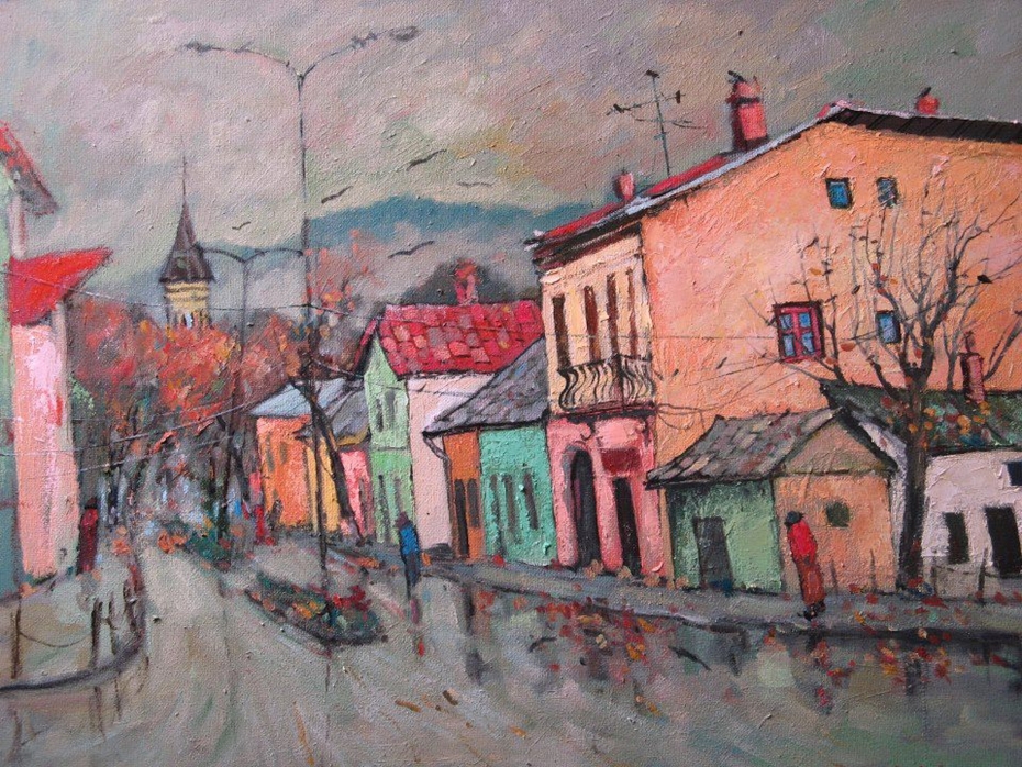 David Croitor, 1958 | Old street of Bucharest | Tutt'Art@ | Pittura ...
