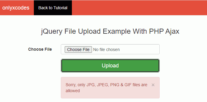 check valid image extension - jQuery file upload example