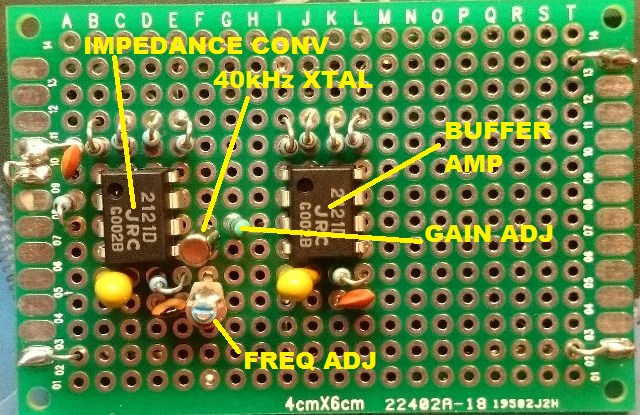 JR1ATA/JA3LKE's BLOG: LF Radio Project... A 40kHz quartz crystal BPF ...