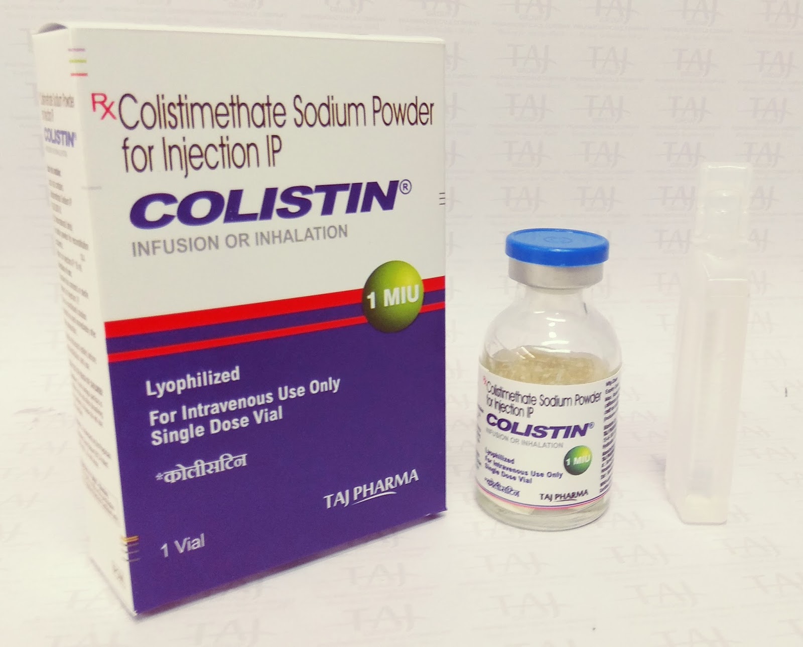 Colistimethate Sodium 1 Million I.U. Powder for Solution for Injection ...