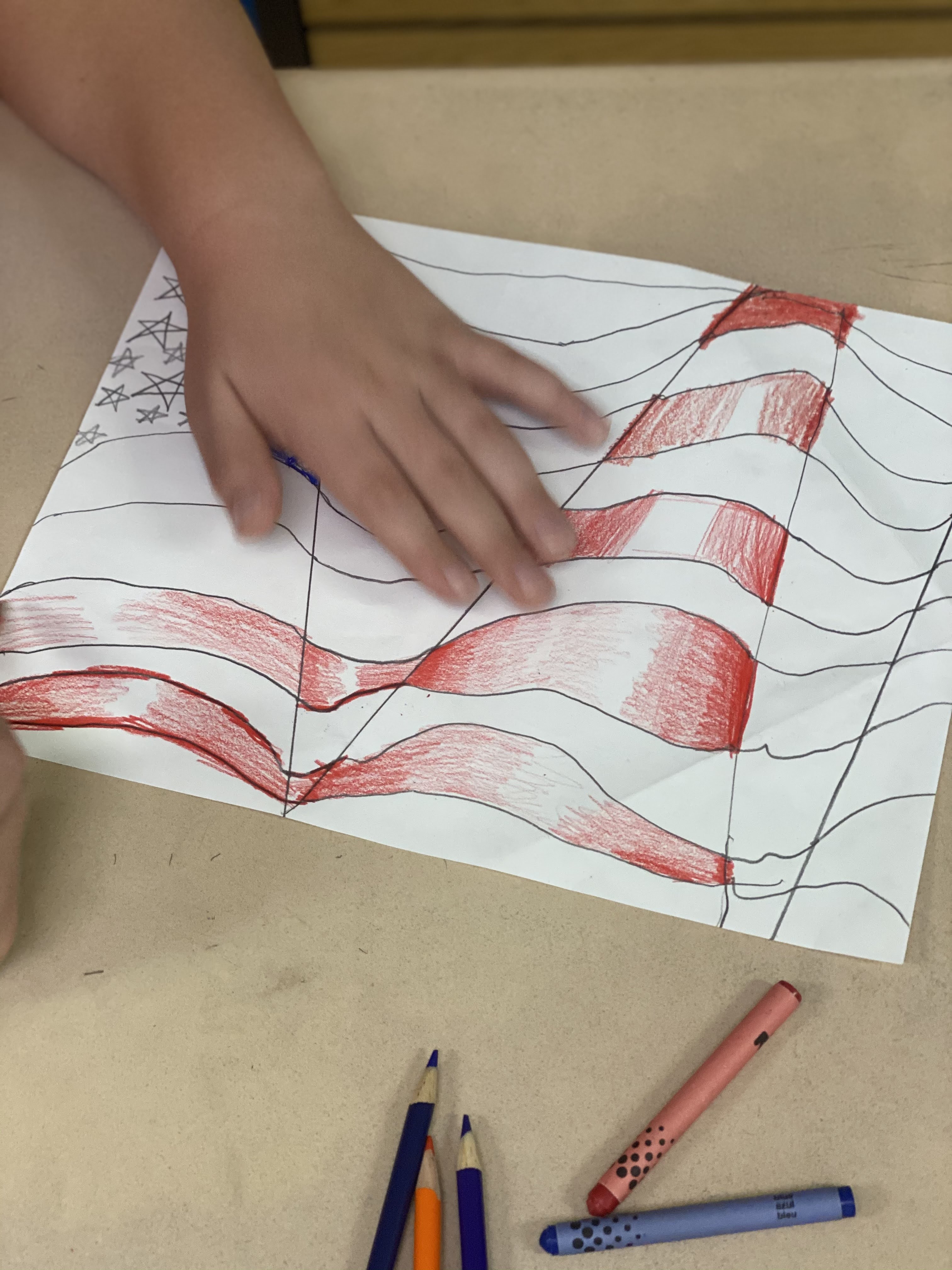 Elements of the Art Room: Patriotic art for Veterans Day!