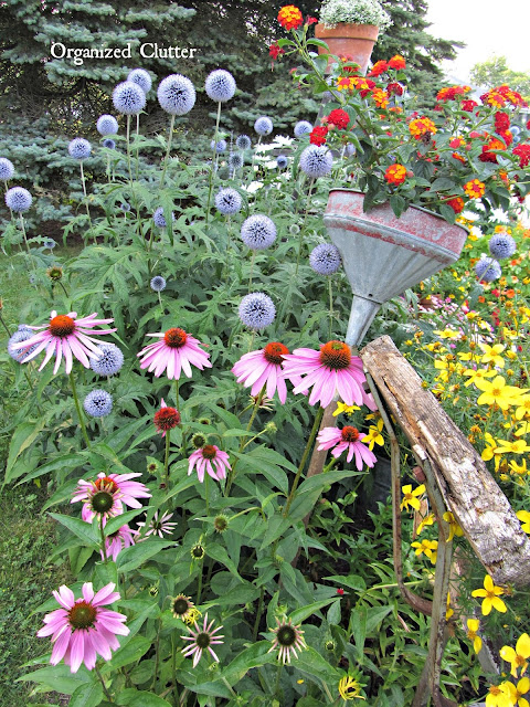 How To Add Vertical Interest to the Flower Garden - Organized Clutter