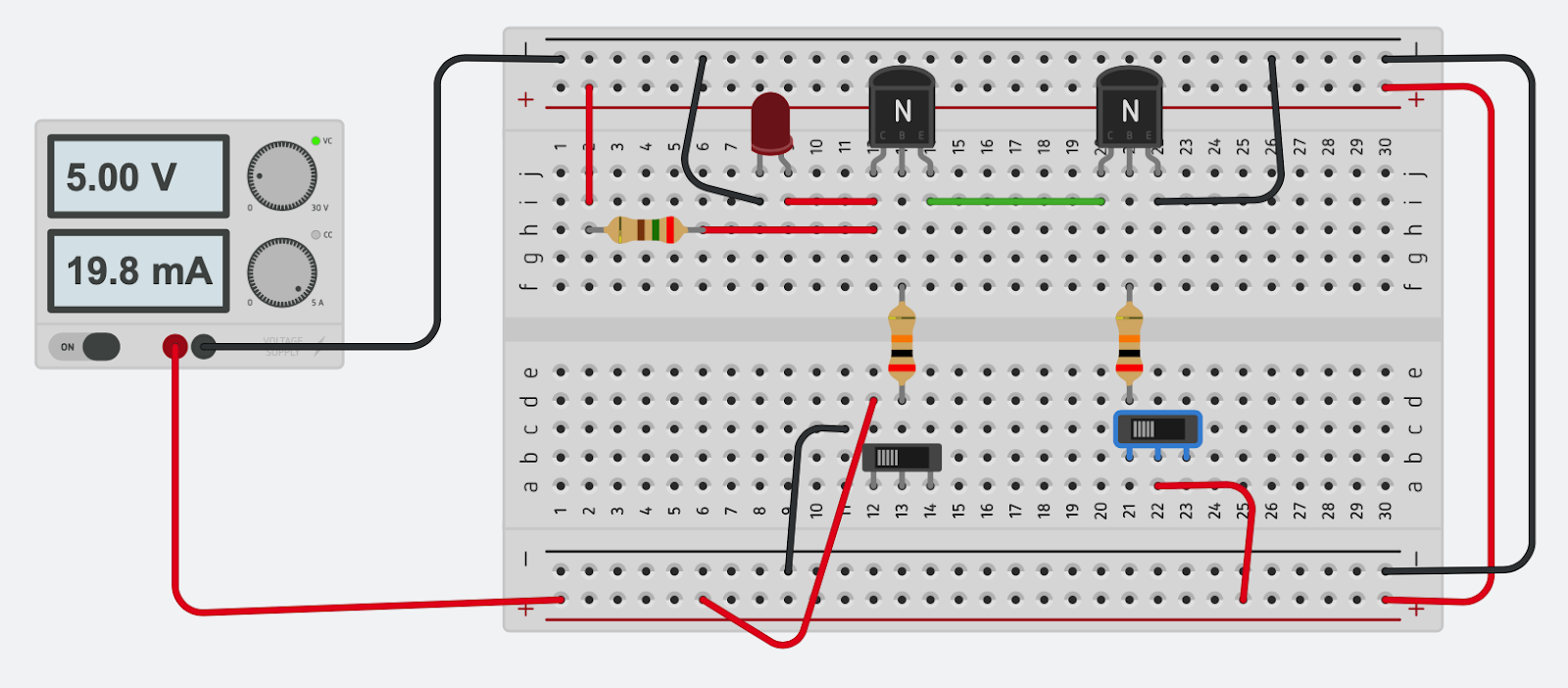 Arduino: Portas AND e NAND com transístores