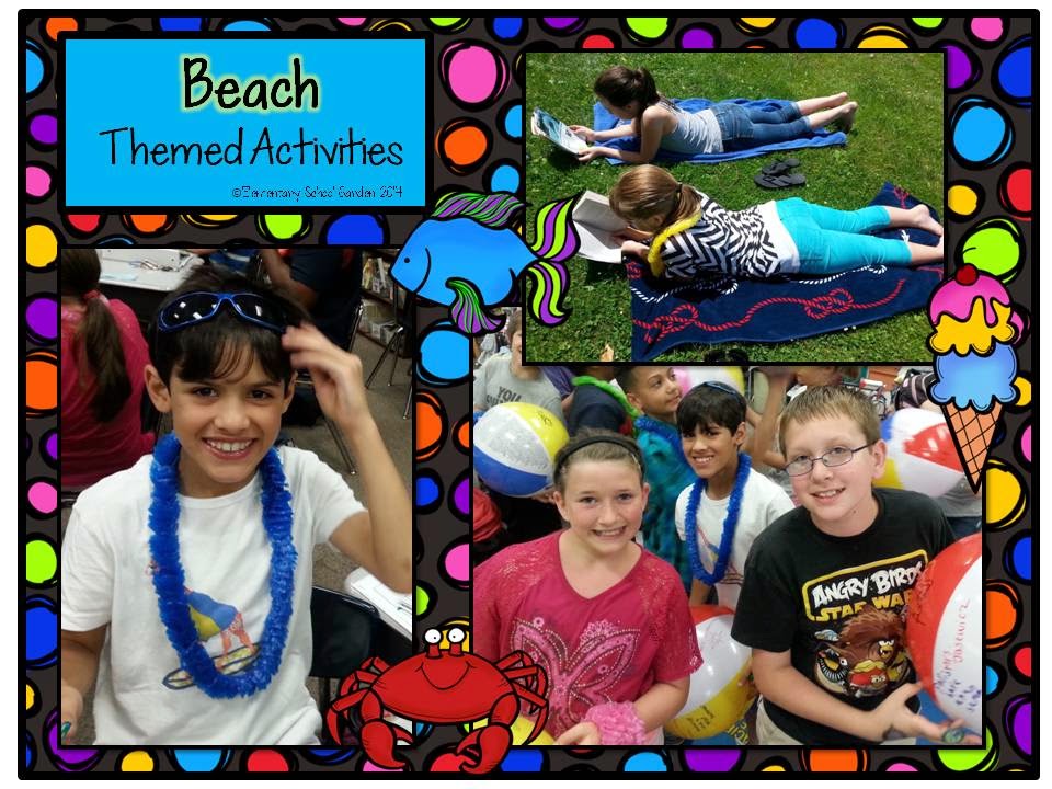 Elementary School Garden: Fun Beach Themed Day