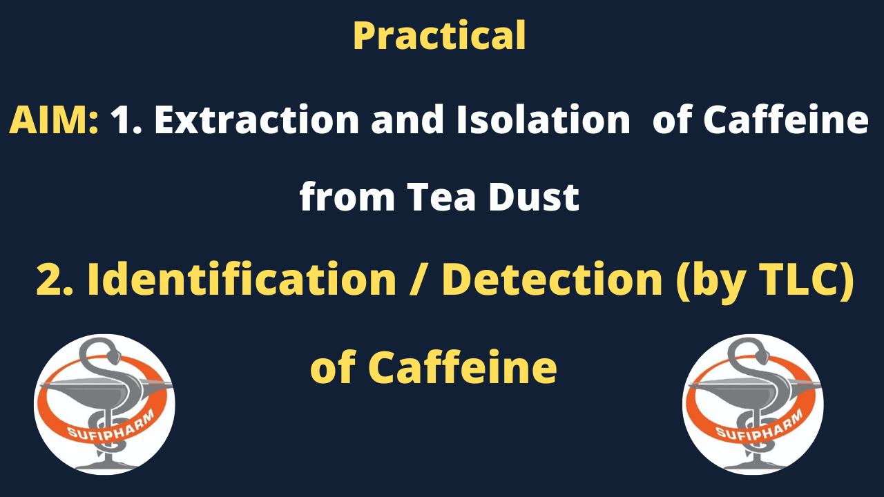 Extraction and Isolation & detection (by TLC) of Caffeine from tea dust