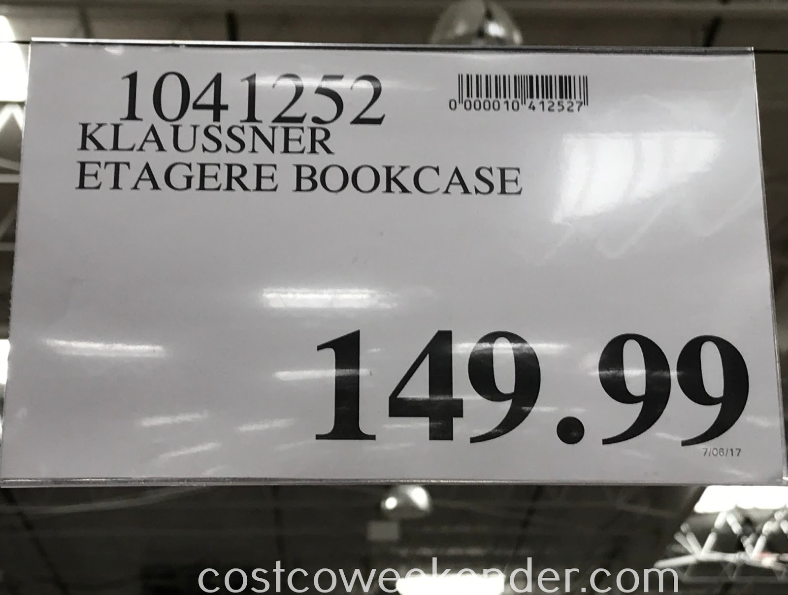 Klaussner Etagere Bookcase | Costco Weekender