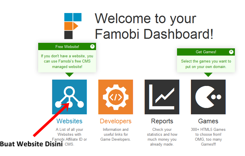 Cara Mendaftar/Membuat Permainan Famobi pada Blogger