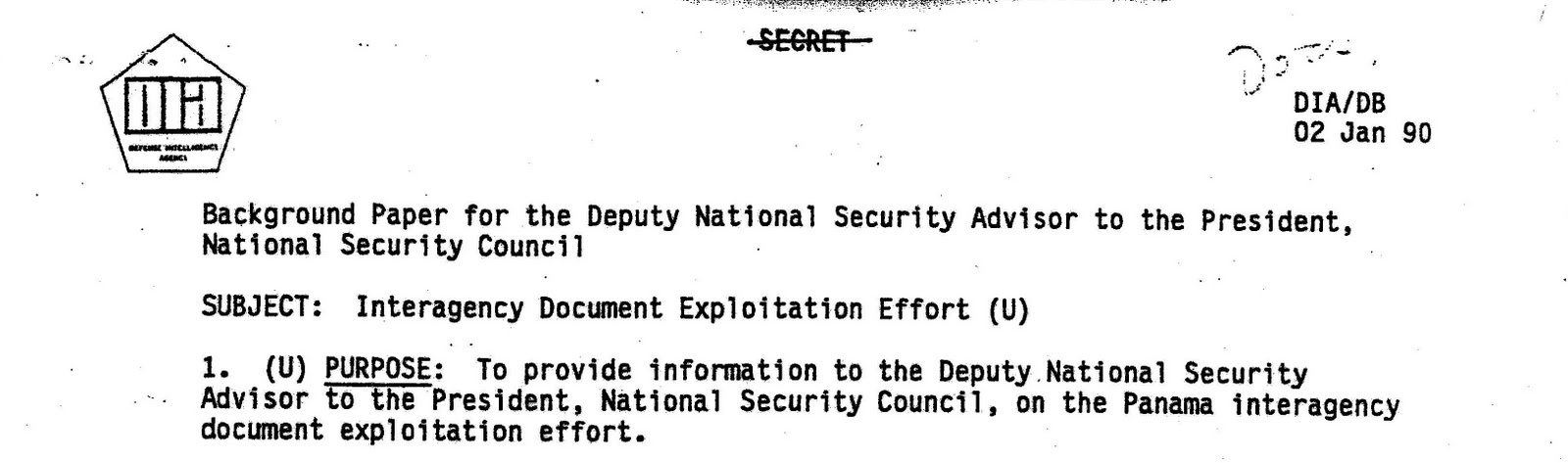 Document Exploitation: Inventories of Captured Panama/Noriega Documents