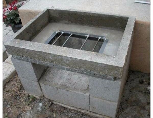 DIY concrete bbq grill - Creative DIY