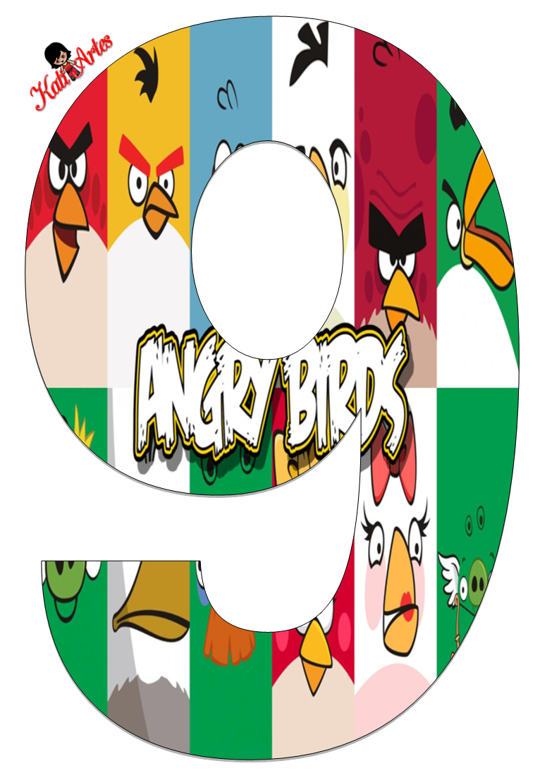 Lindo Alfabeto de Angry Birds. | Angry birds, Letras e numeros, Festa ...