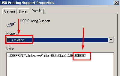 Setting Port Printer