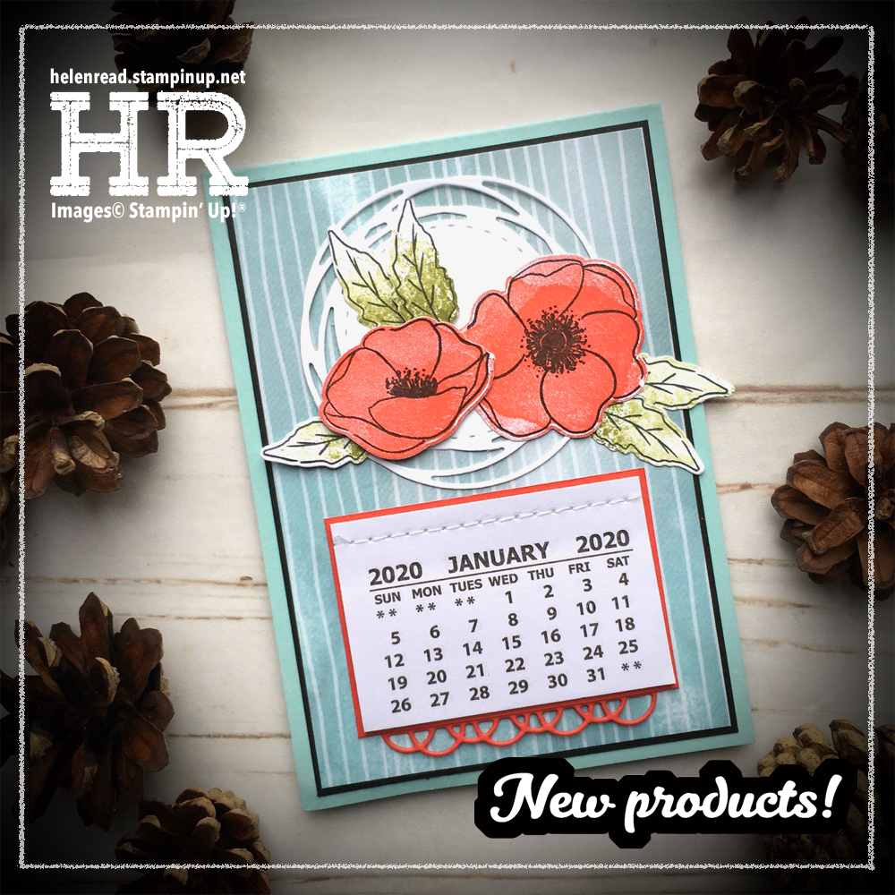All Things Stampy: Painted Poppies simple desk calendar