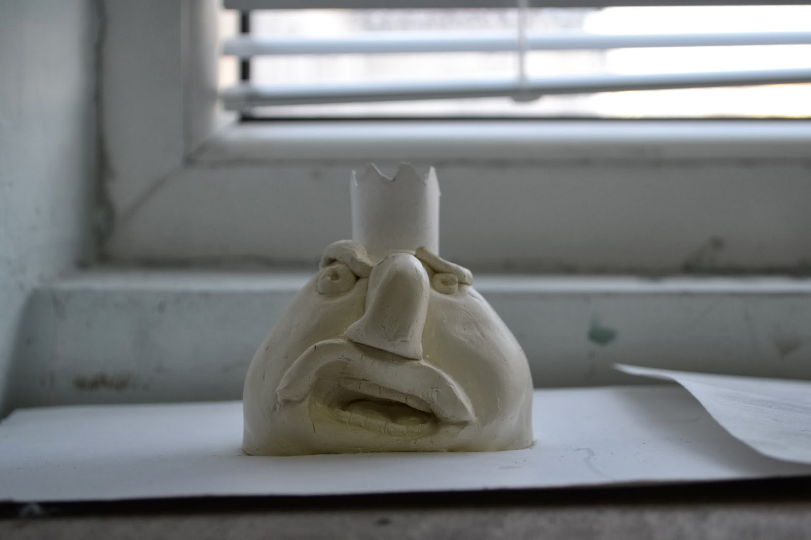 The Cavemen: Clay character head modelling