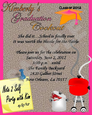 Solutions...Event Design by Kelly: Graduation CookOut Celebration ...