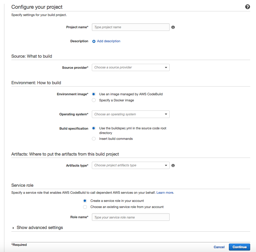 OpenBedrock: AWS CodeBuild - HowTo