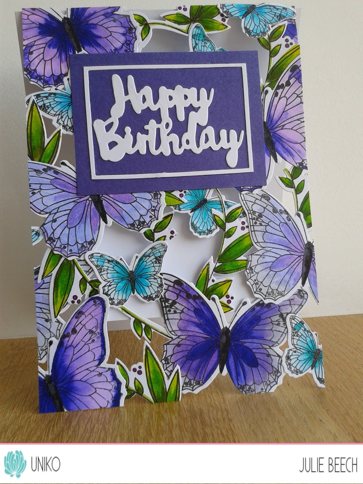 Uniko Studio: DT inspiration, A Stamped, See Through Card