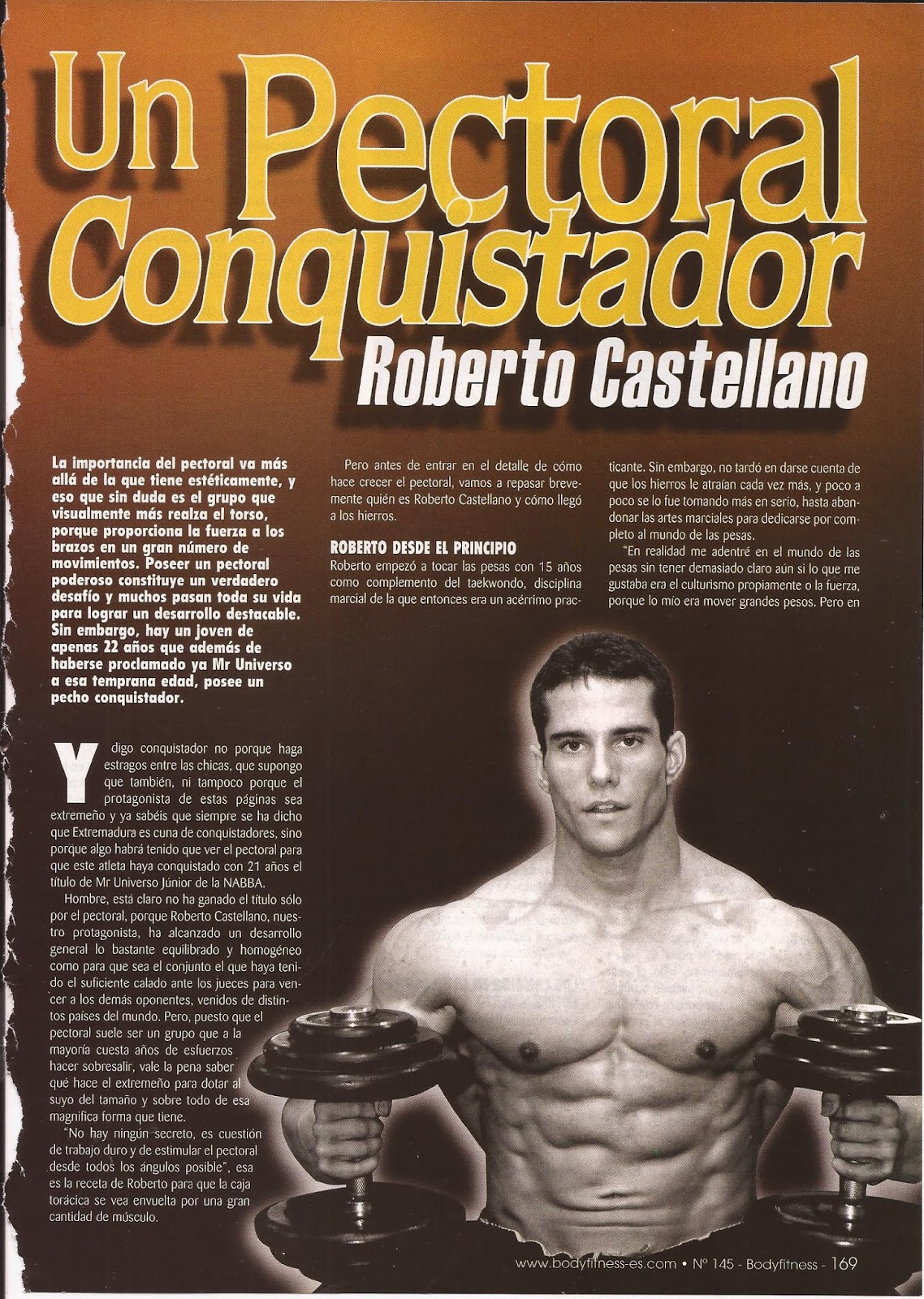CULTURISMO EXTREME: UN PECTORAL CONQUISTADOR...ROBERTO CASTELLANO